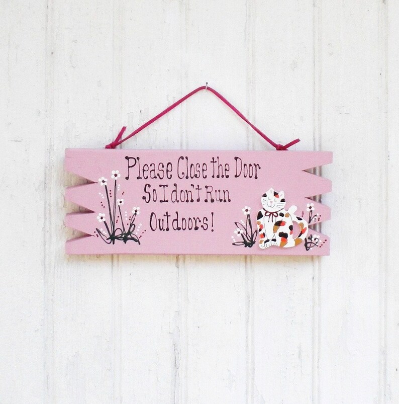 Pets Room Sign 1 Please Close the Door - Etsy