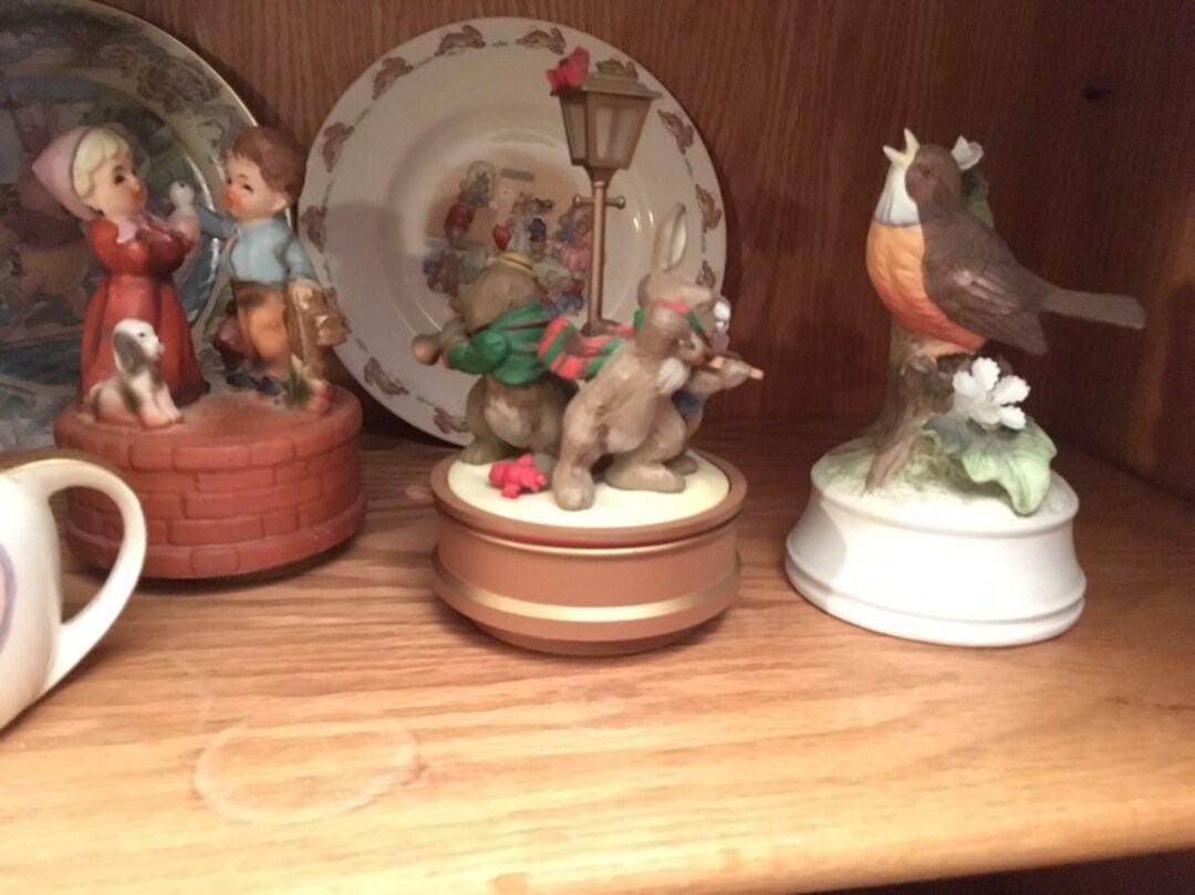 Antique Ceramic Hummel Wind-up Music Boxes - Etsy