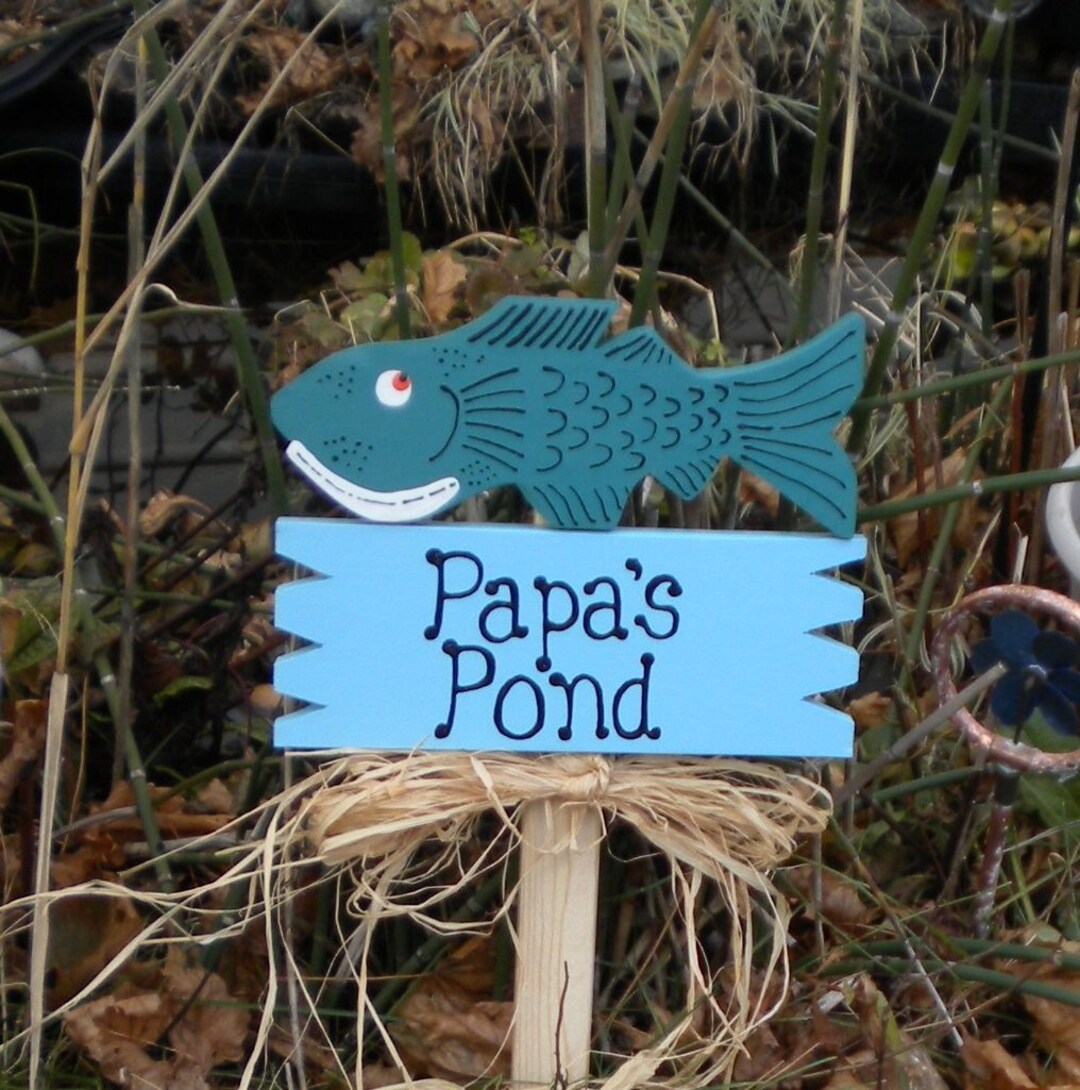 Yard Sign 179 - Papa's Pond - Etsy