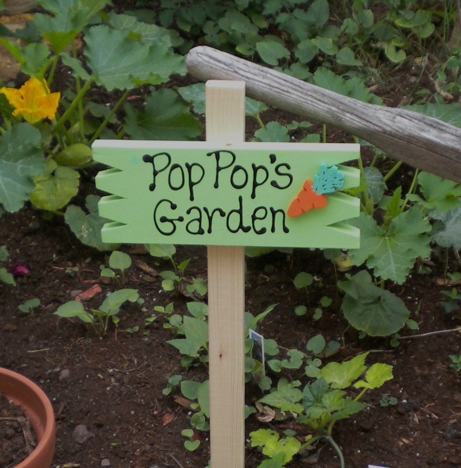 Small Yard Sign 52 Opa's Garden | Etsy