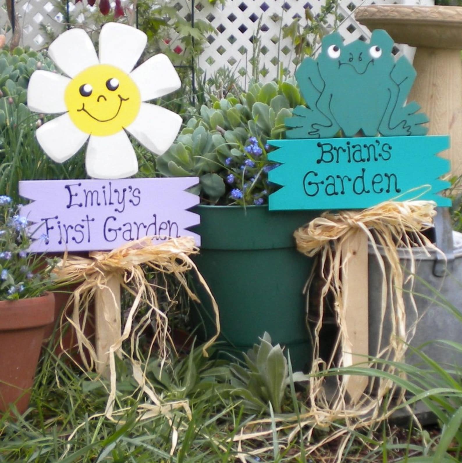 Small Yard Sign 4 Adam's Garden | Etsy