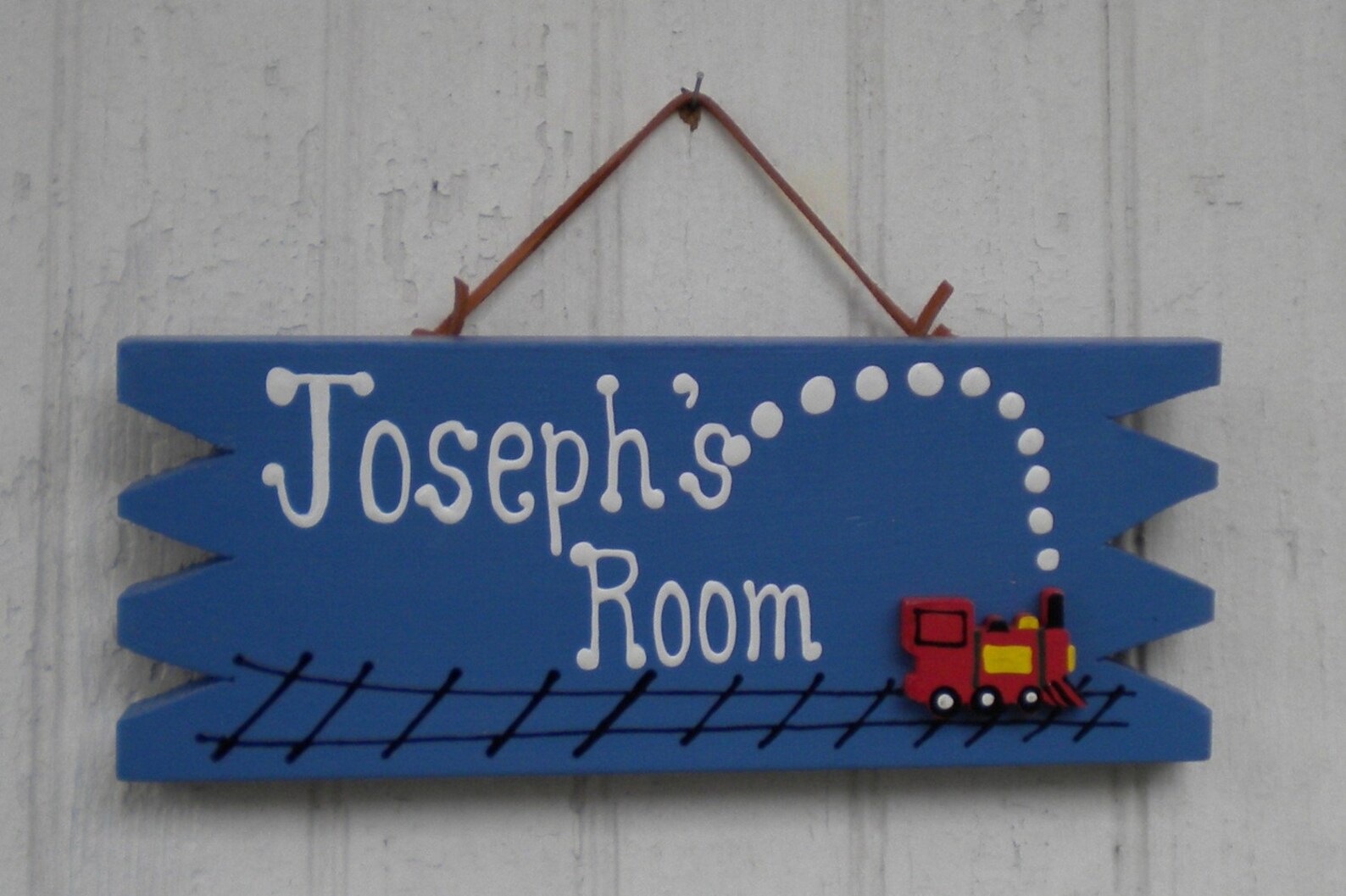 Kids Room Sign 17 Joseph's Room With Train - Etsy