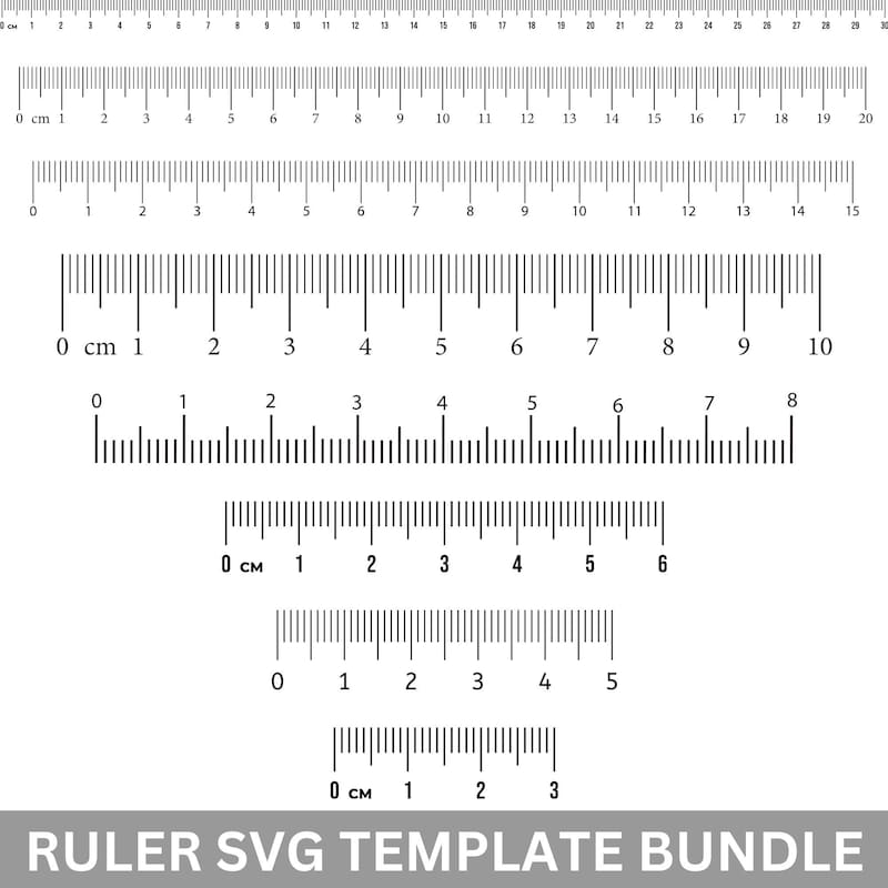 Ruler Svg Lines - Etsy
