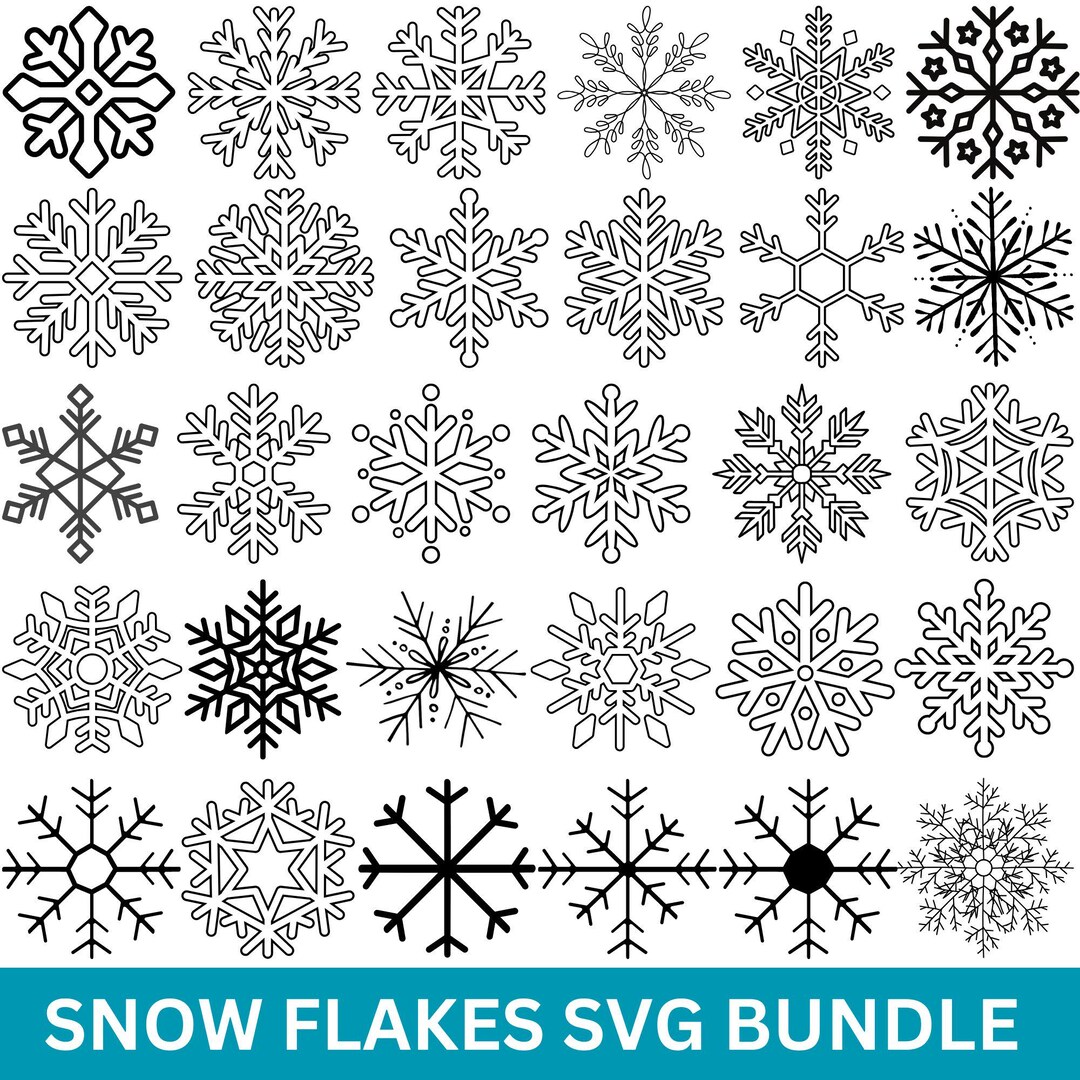 Snowflake Svg Cutfile Snow Flake Svg Cut File Christmas Clipart ...