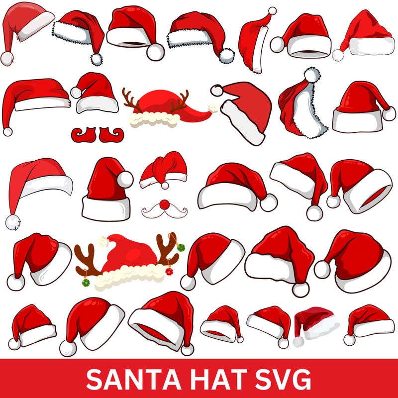 Santa Hat Layer - Etsy