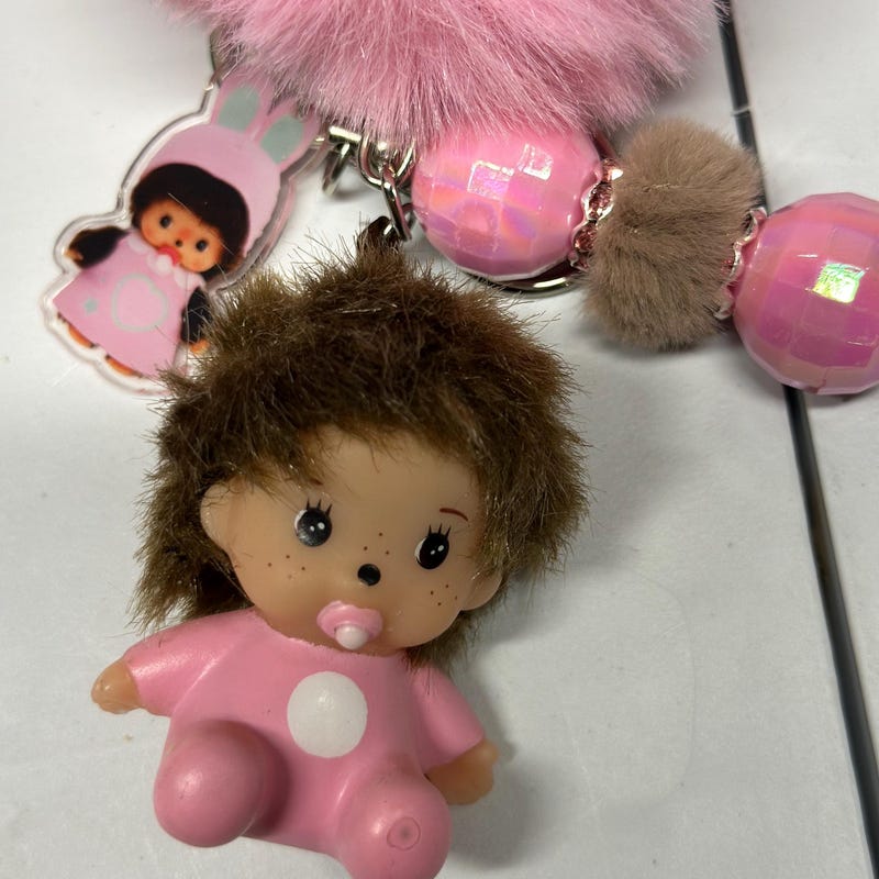 Monchichi Keychain - Etsy