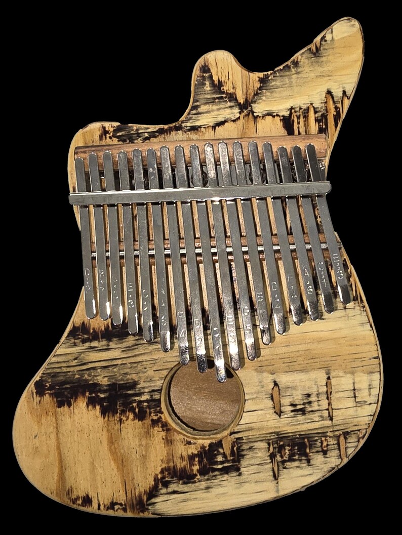 Custom Guitar Body Exotic Wood Kalimba Thumb Piano Art - Etsy