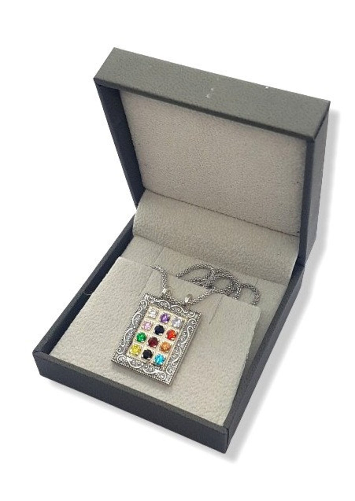 925 Silver Hoshen Pendant12 Tribes of Israel Pendantjewish - Etsy