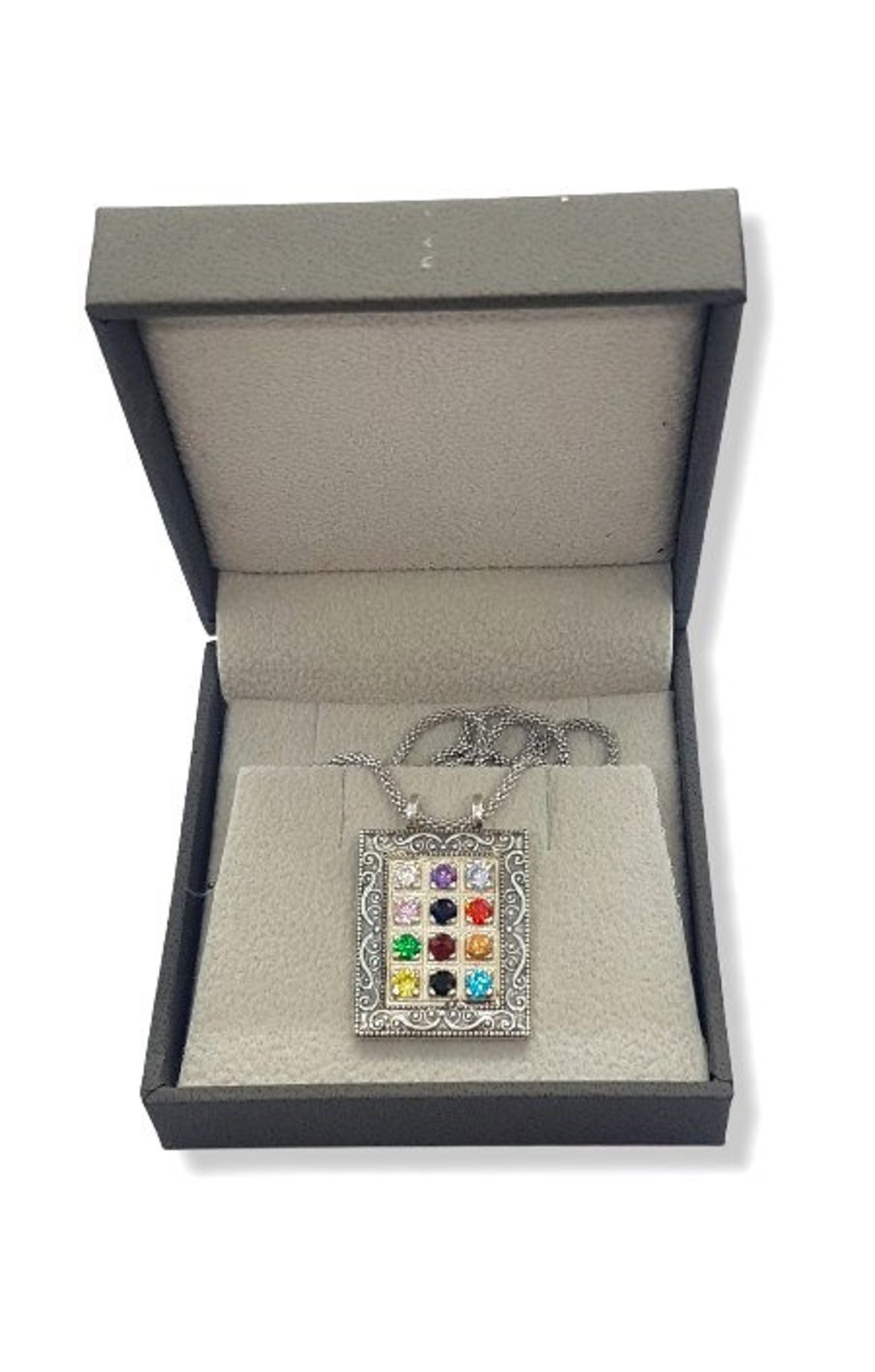 925 Silver Hoshen Pendant12 Tribes of Israel Pendantjewish - Etsy