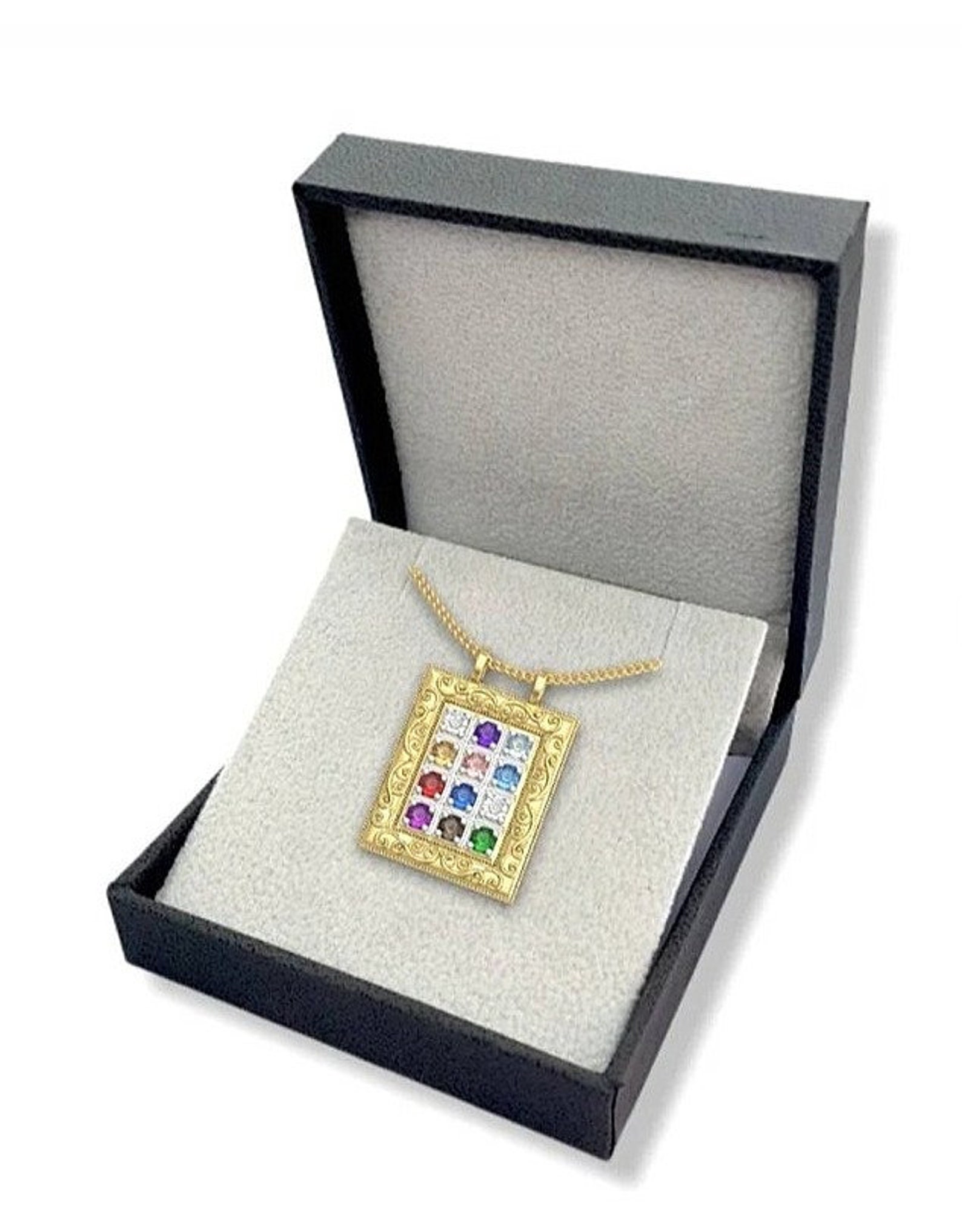 14k Gold Hoshen Pendant12 Tribes of Israel Pendant 14K Gold - Etsy