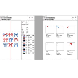 Coquette Bow 4th of July Embroidery Designs, Embroidery Patriotic Flag ...