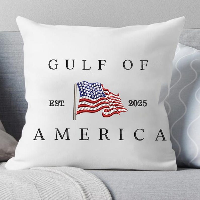 Gulf of America 2025 Embroidery Designs, President America Embroidery ...
