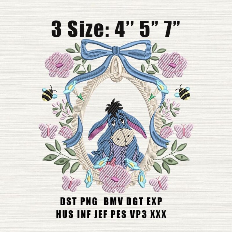 Eeyore Embroidery - Etsy