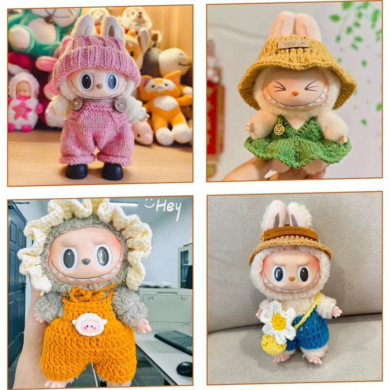 Labubu Crochet Clothing Patterns - Etsy