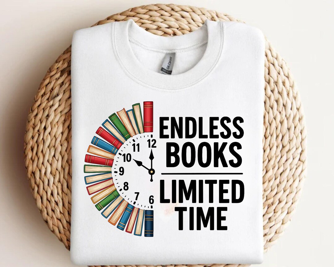 Endless Books Limited Time PNG, Book Lover PNG, Reading Clock PNG ...