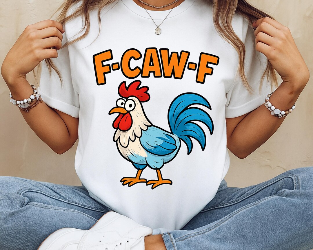 Poulet drôle F-Caw-F PNG | Clipart Meme coq qui crie | Art numérique ...
