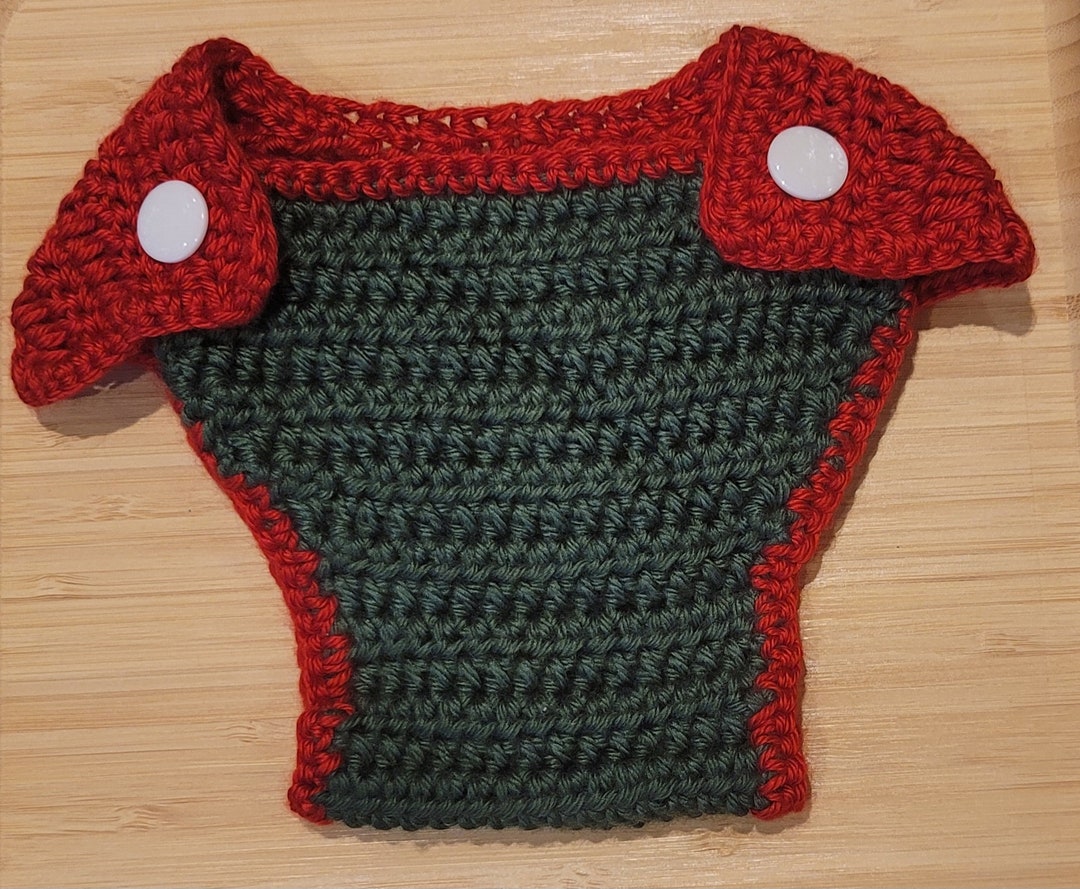 Little Elf Christmas Diaper Cover, 9-12m, Yarn Arts by Grandma Betty - Etsy