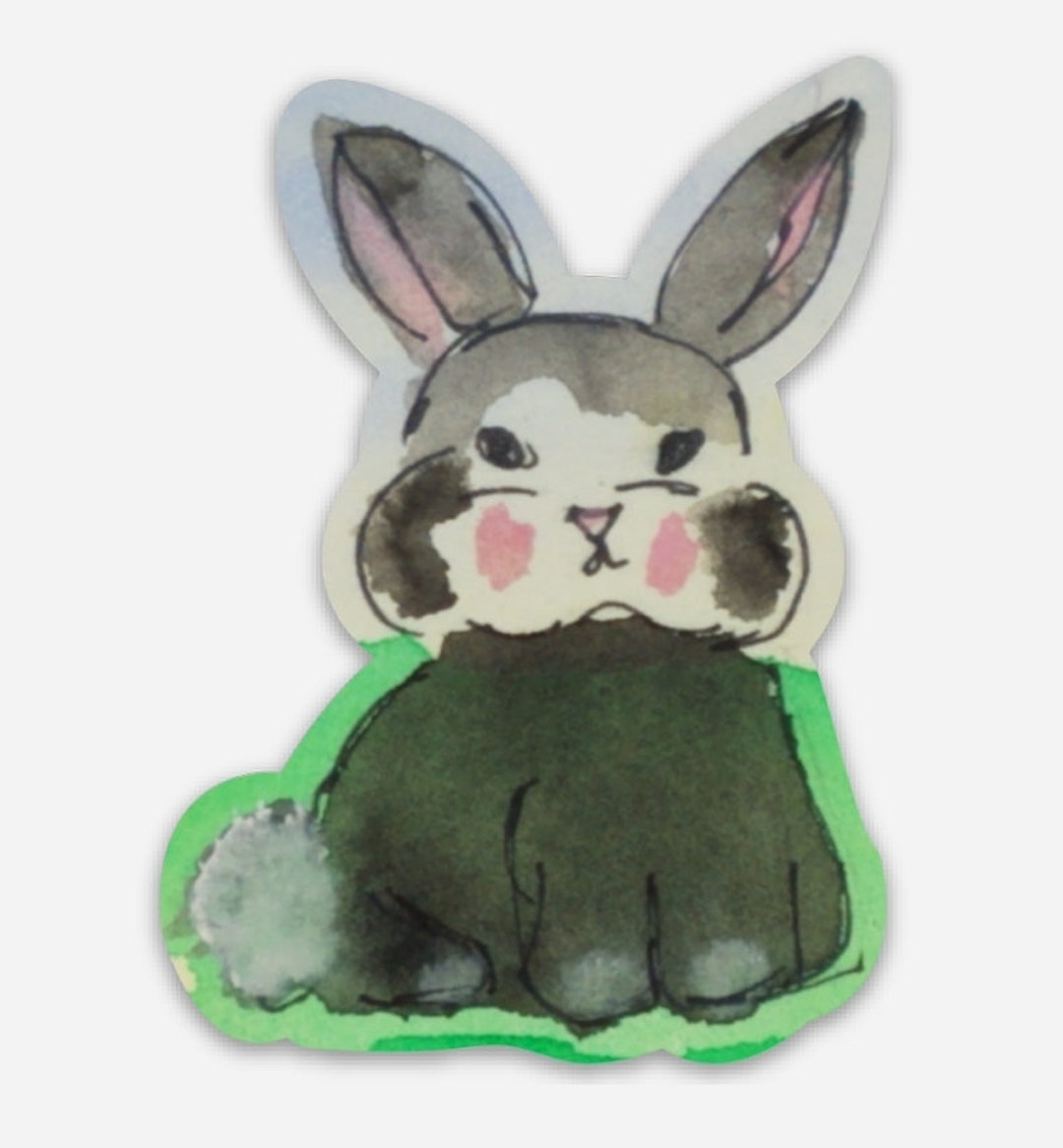 Chunky Bunny 2x3" Sticker, Water Bottle Stickers, Everyday Stickers ...