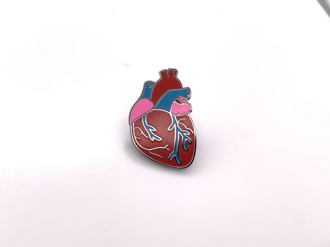 Heart Pin Anatomical Pin Anatomy Medical - Etsy