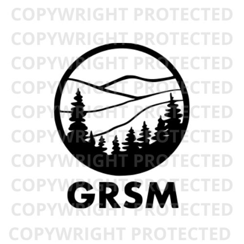 Great Smoky Mountains National Park GRSM SVG Png Studio3 File, Cutfile ...
