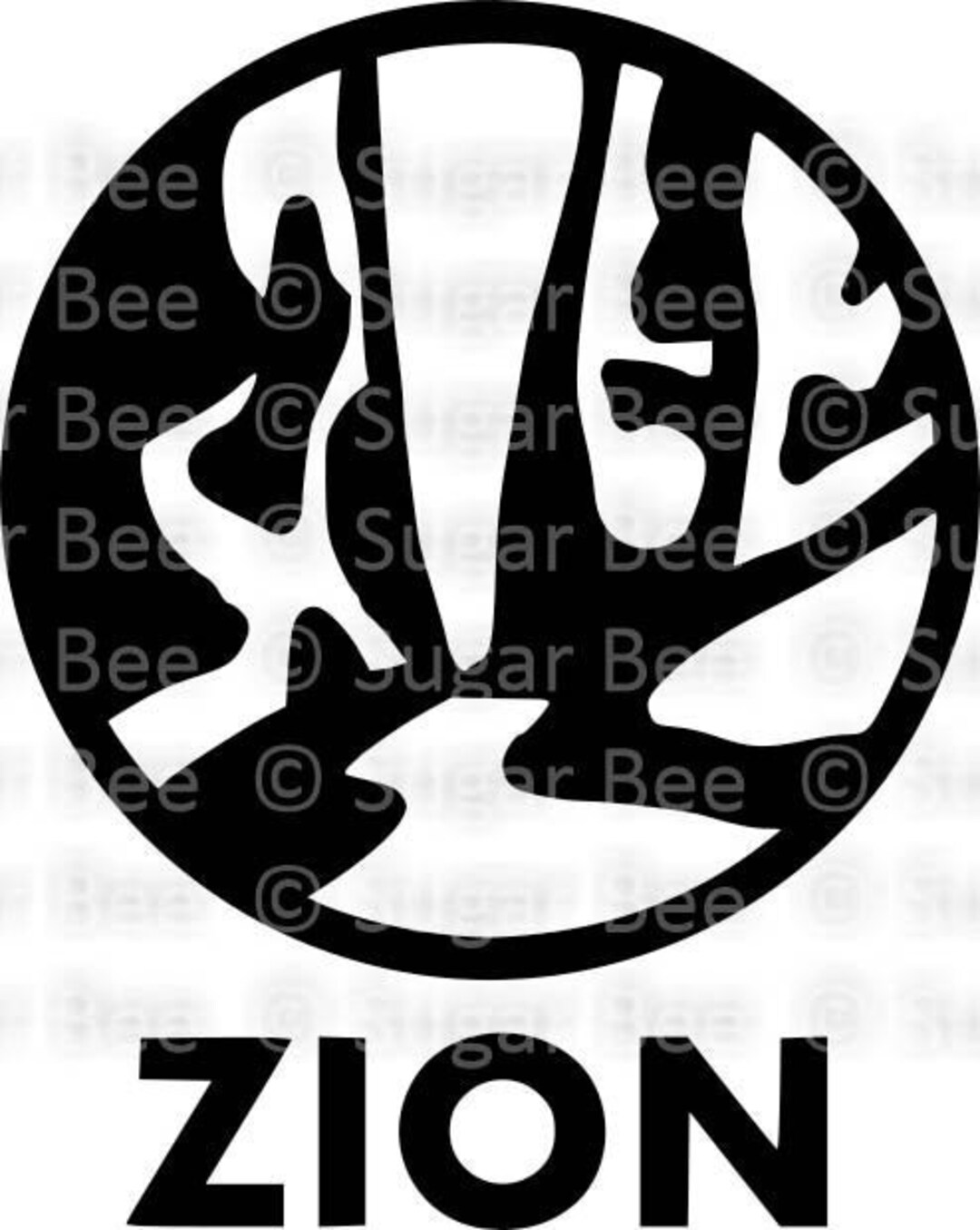 Zion National Park ZION SVG Png Studio3 File, Cutfile, Vector, Clipart ...