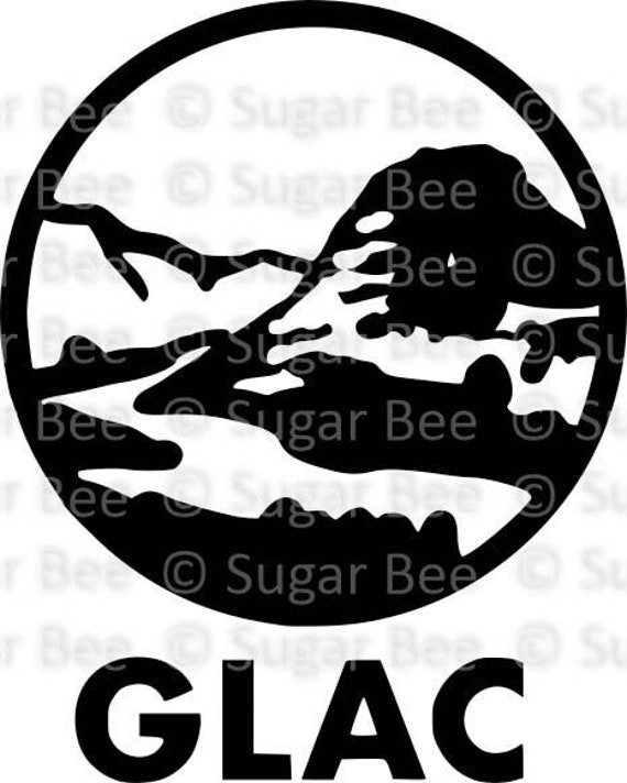 Glacier National Park GLAC SVG Png Studio3 File Cutfile - Etsy