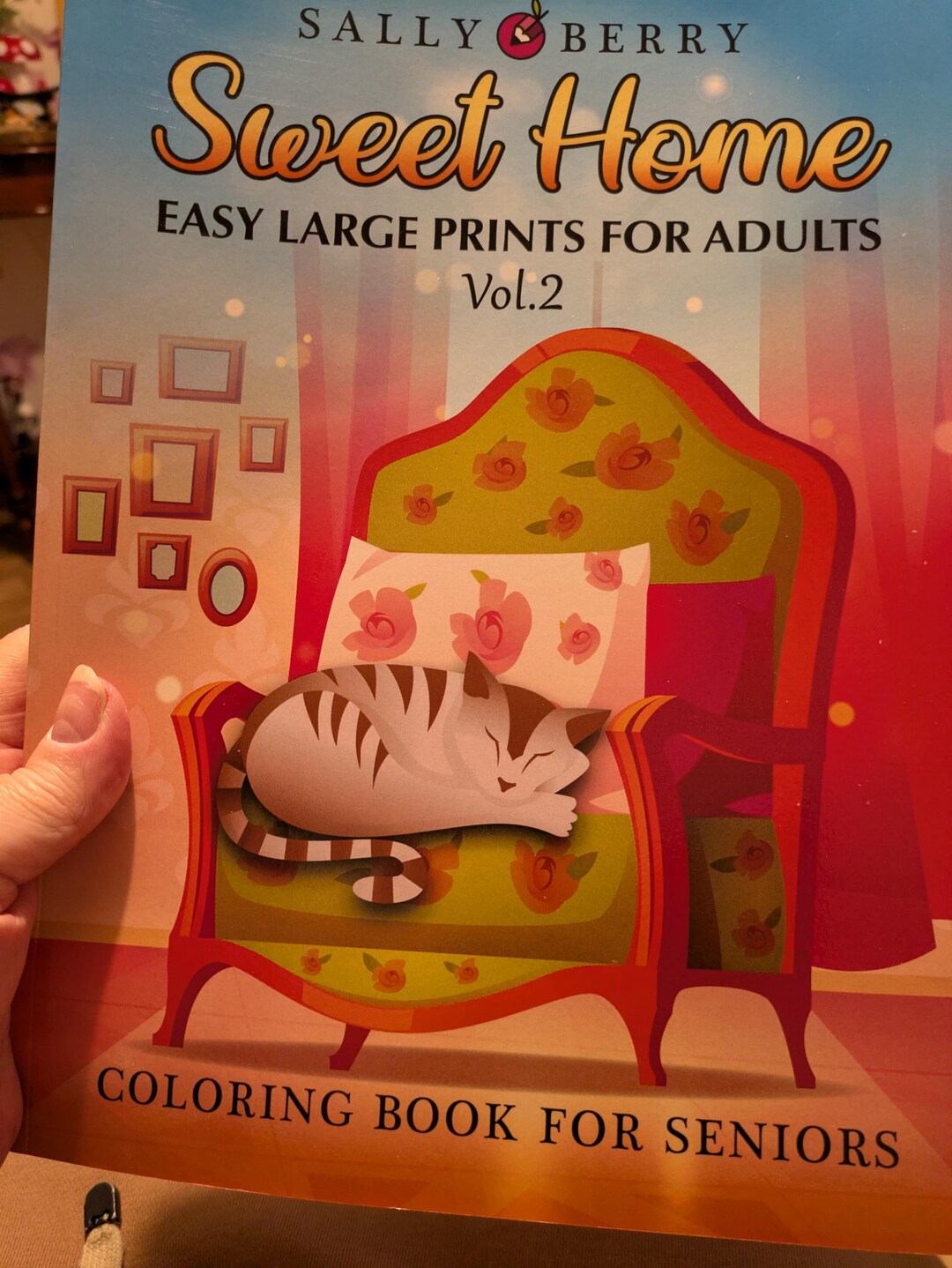 Sally Berry Large Print Colouring Book - Etsy