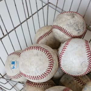 Aged Game Used Baseball Lot of 3 Baseballs Sports Balls Collection for ...