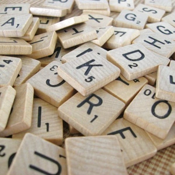Wood Scrabble Letter Holder - Etsy