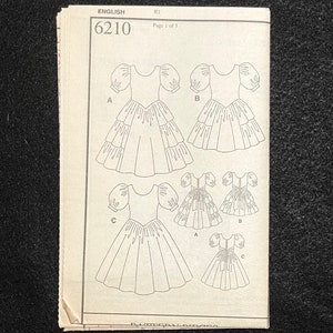 RARE New Look 6210 Sizes 3-8 Girls Dresses Sewing Pattern - Etsy