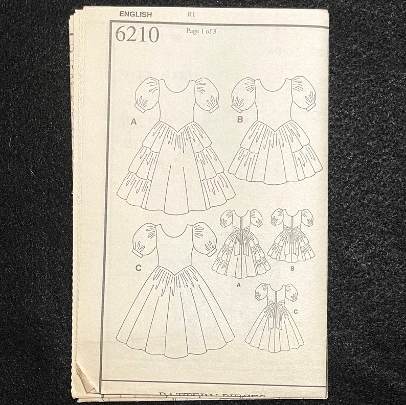 RARE New Look 6210 Sizes 3-8 Girls Dresses Sewing Pattern - Etsy