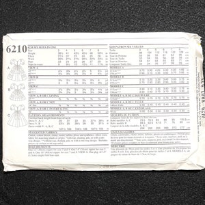 RARE New Look 6210 Sizes 3-8 Girls Dresses Sewing Pattern - Etsy