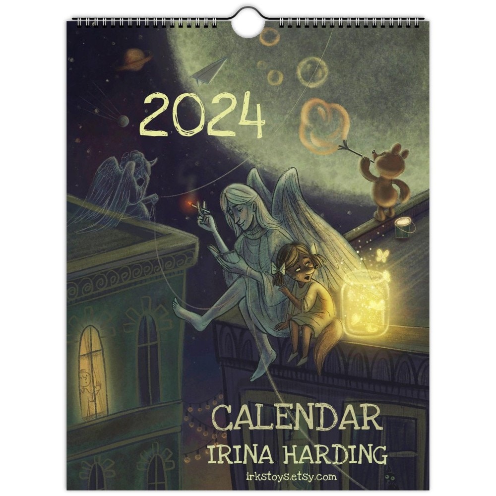 Wall Calendar 2024 With Fantasy Fairy Tale Dark Whimsical - Etsy