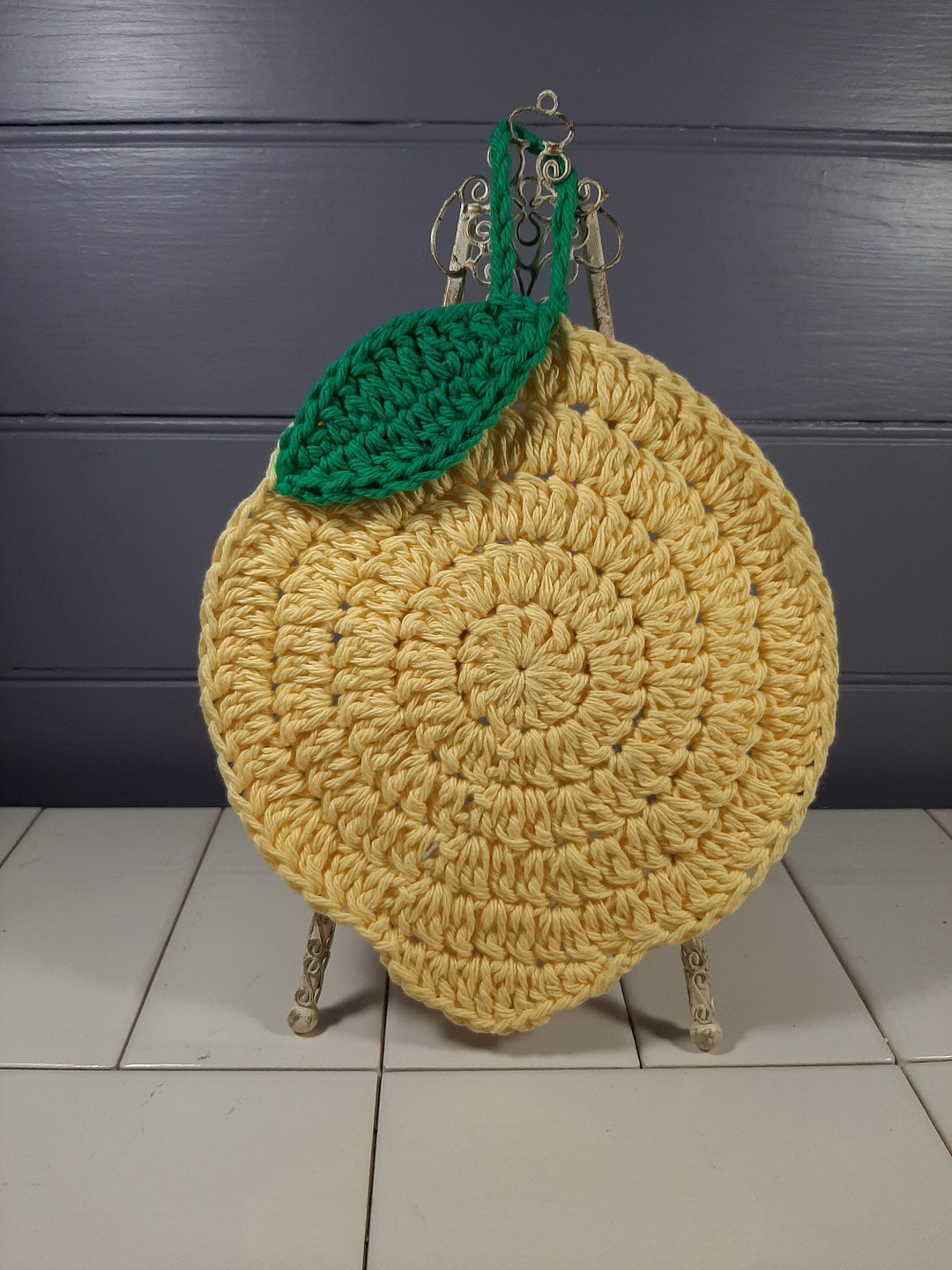 Lemon Potholder /trivet/dishcloth Crochet Pattern Digital Download ...