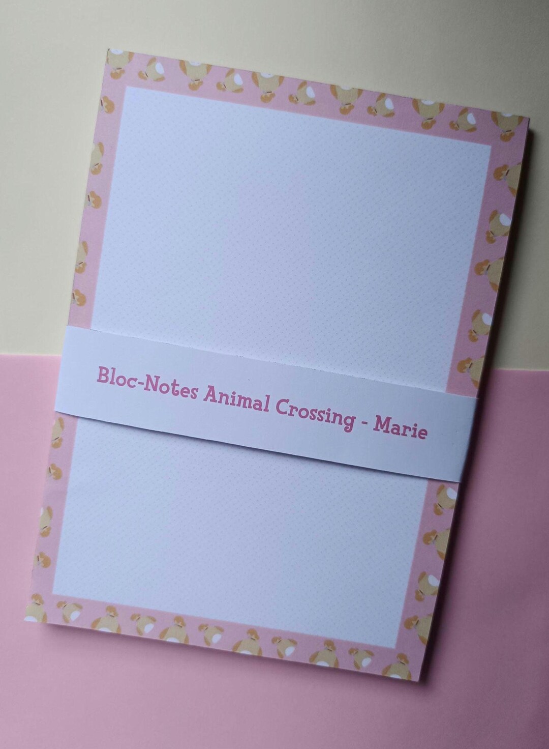 Animal Crossing Dotted Notepad - Marie | Dotted Animal Crossing Notepad ...