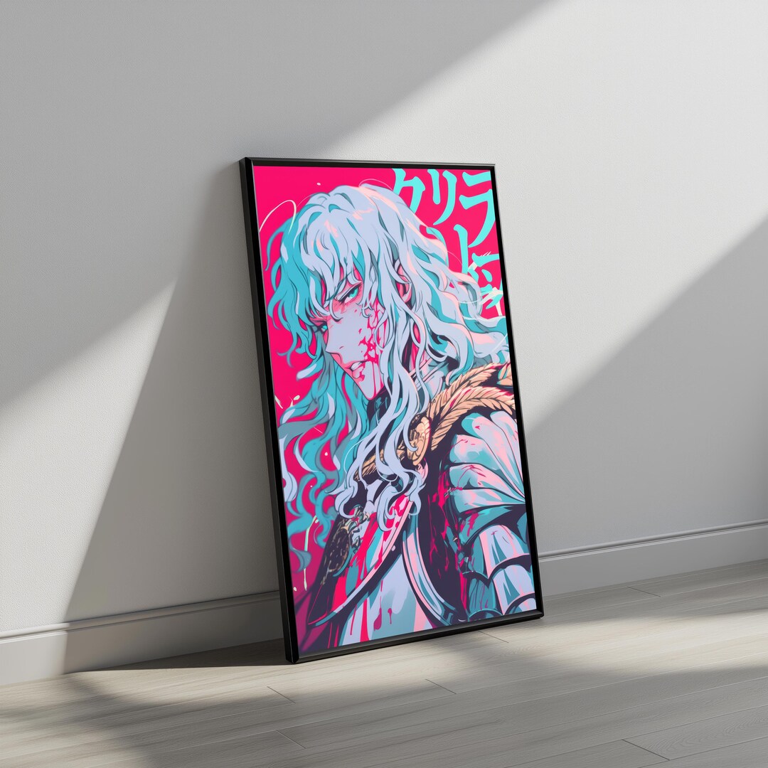 Griffith Poster – Bold Vintage Anime Style | Berserk Digital Print ...