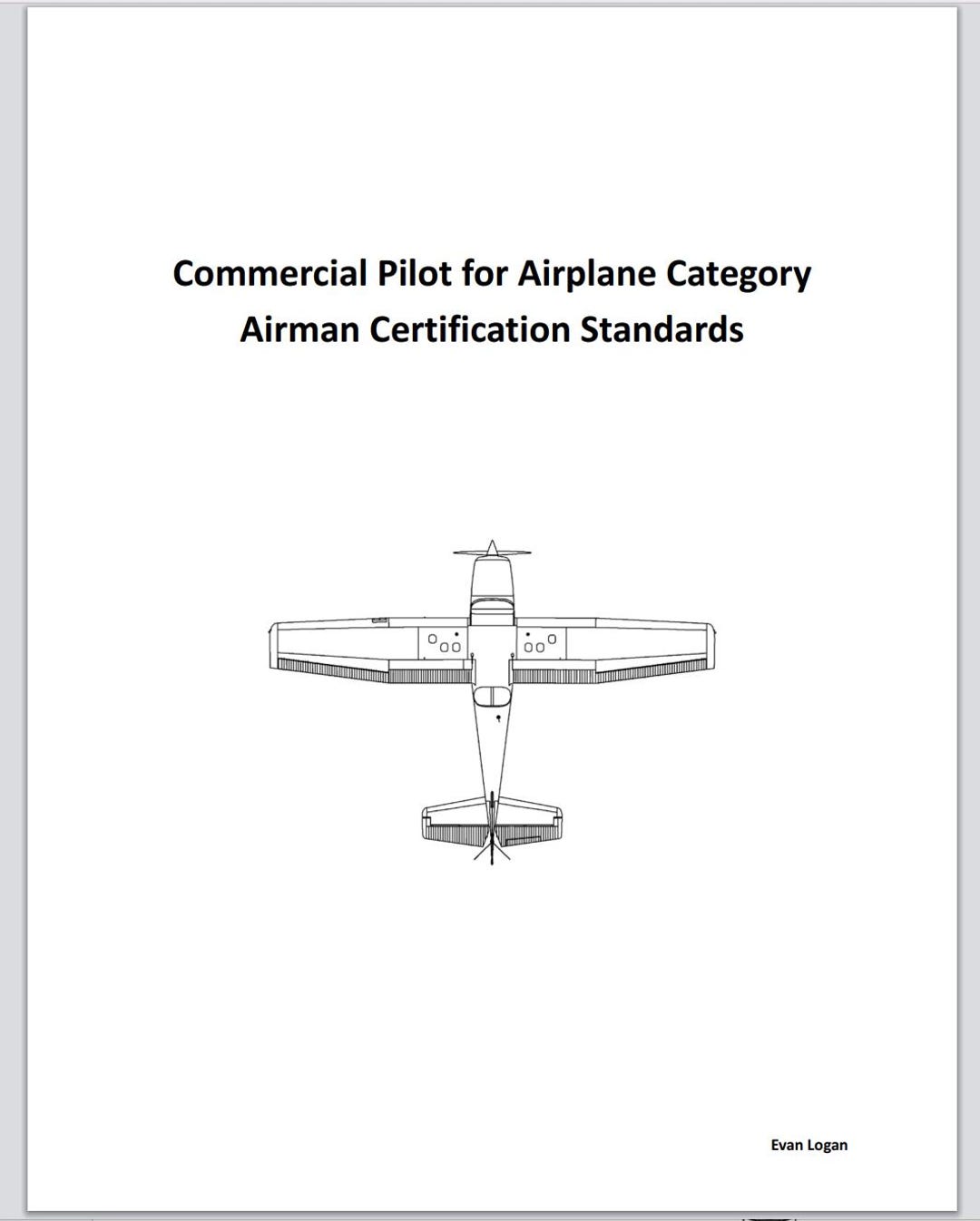 Commercial Pilot Airplane - Study Guide PDF - Etsy