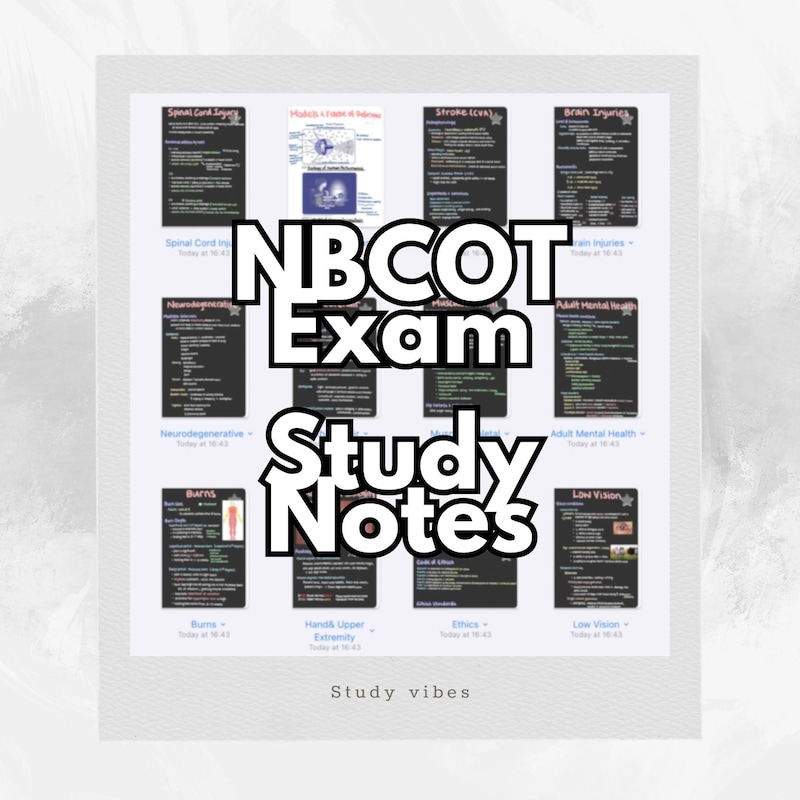 Nbcot Study Pack - Etsy
