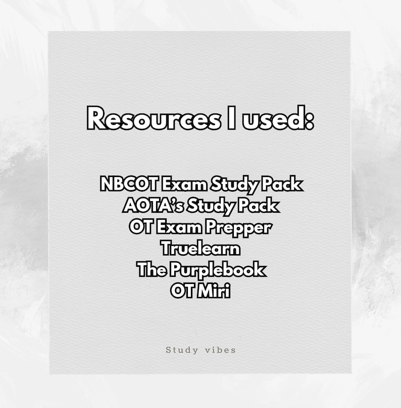 NBCOT Exam Study Notes - Etsy