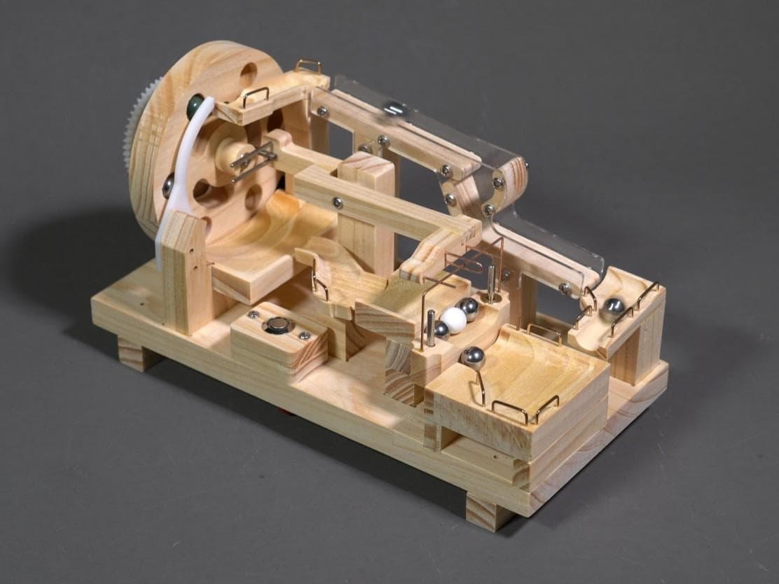 Single Arm Lift - Handmade Wooden Kinetic Marble Machine Kit - Etsy