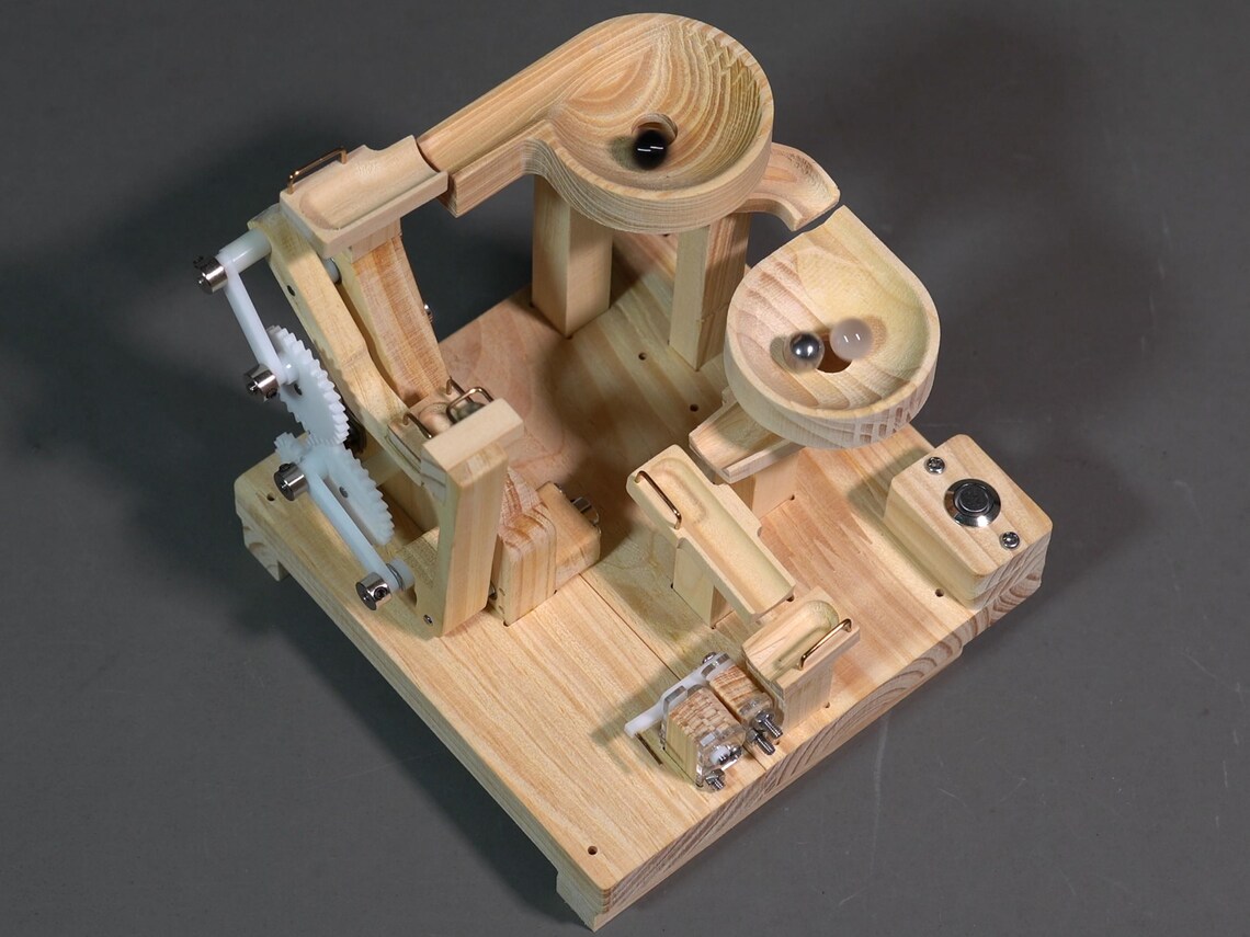 Catch and Release Kinetic Marble Machine - Special Wooden Kinetic ...