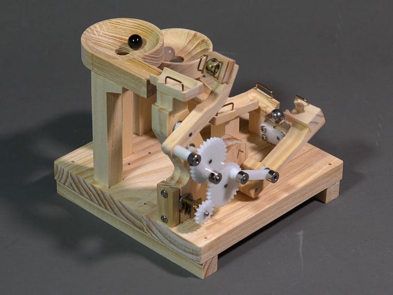 Wooden Marble Machine: Catch and Release 3D Puzzle DIY Kit - Etsy