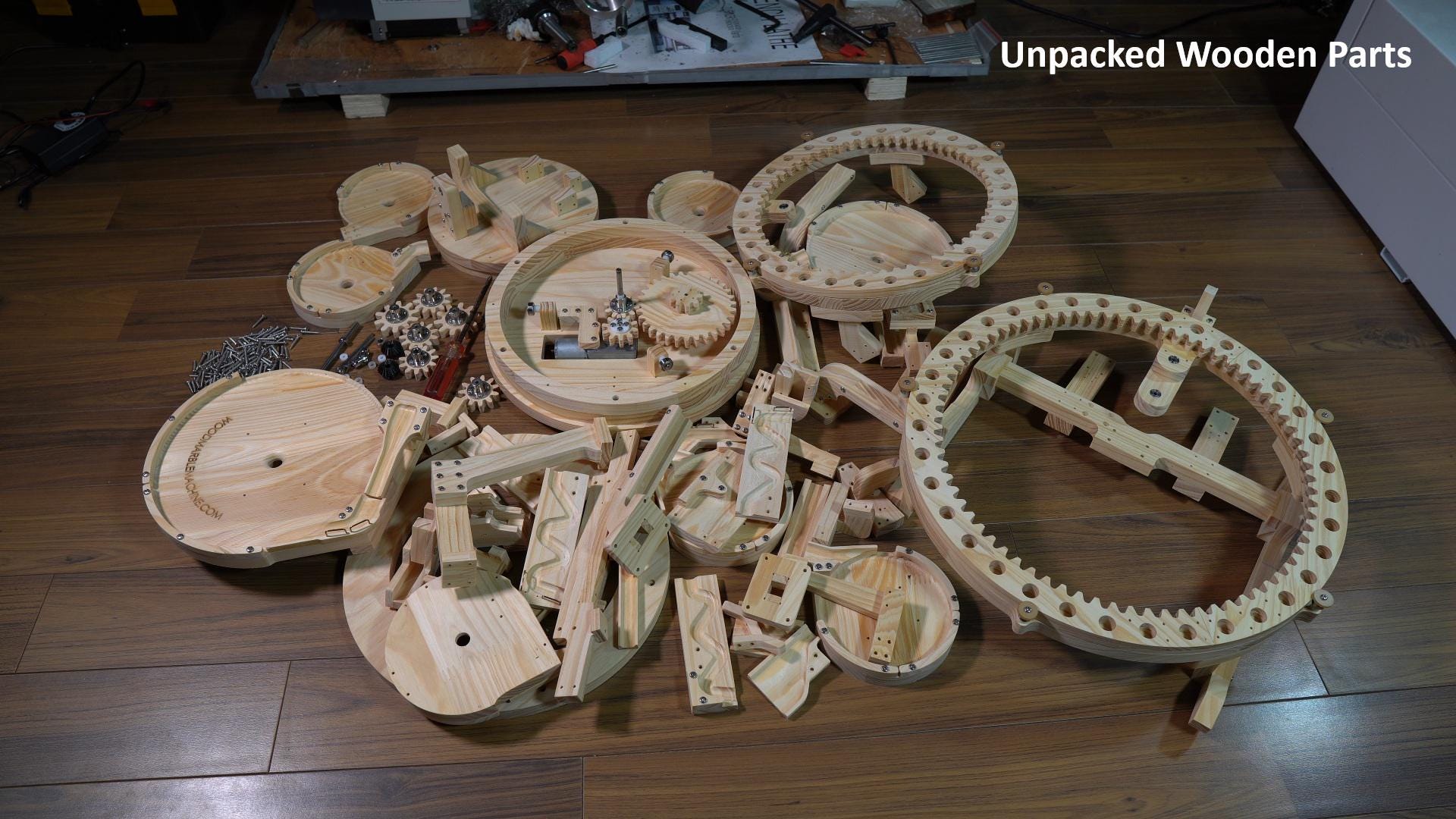 Wooden Marble Machine: the Planet Kinetic Art DIY Kit - Etsy