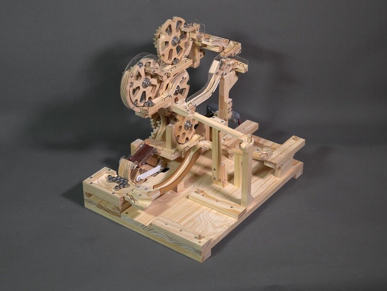GBC Single Lift - Unique Wooden Kinetic Marble Machine Assembly Kit - Etsy