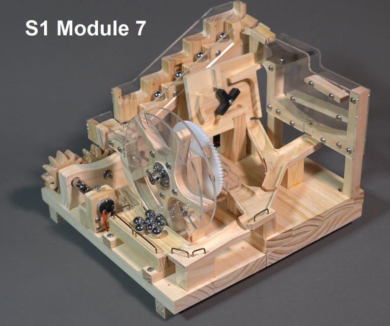 Wooden Marble Run: 3D Stair Mechanism Puzzle DIY Kit - Etsy