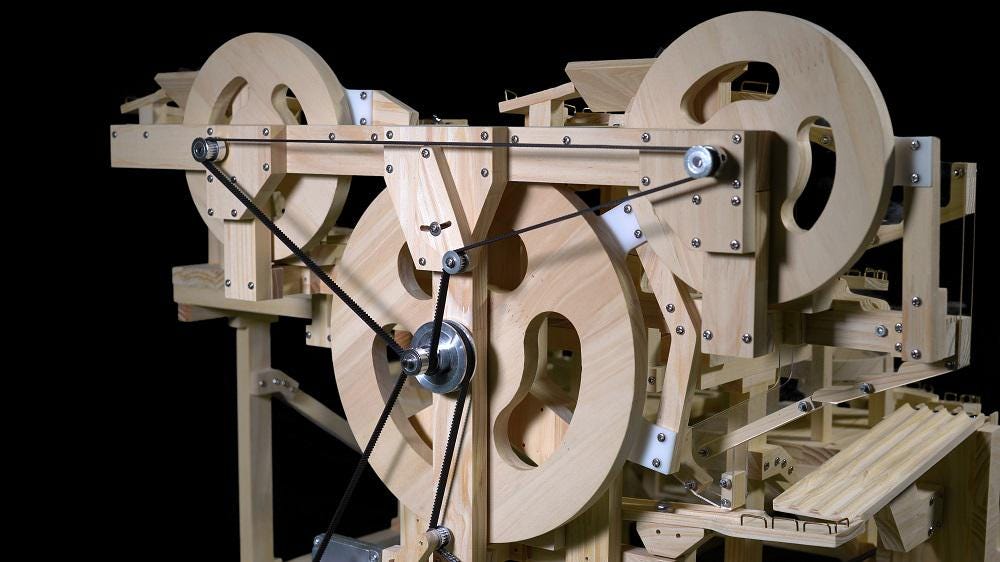 Wooden Marble Run Kit: 3D Mechanical Puzzle, DIY Decor - Etsy