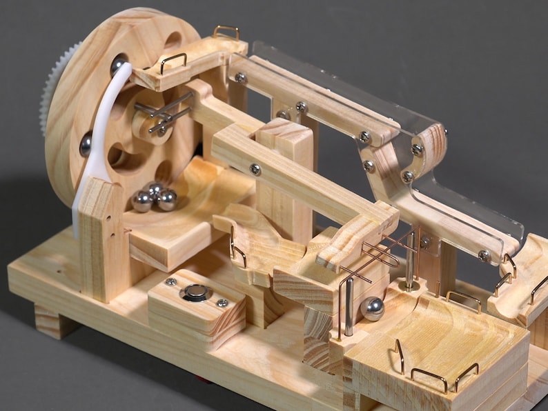Wooden Kinetic Marble Machine Kit - Single Arm Lift - Etsy