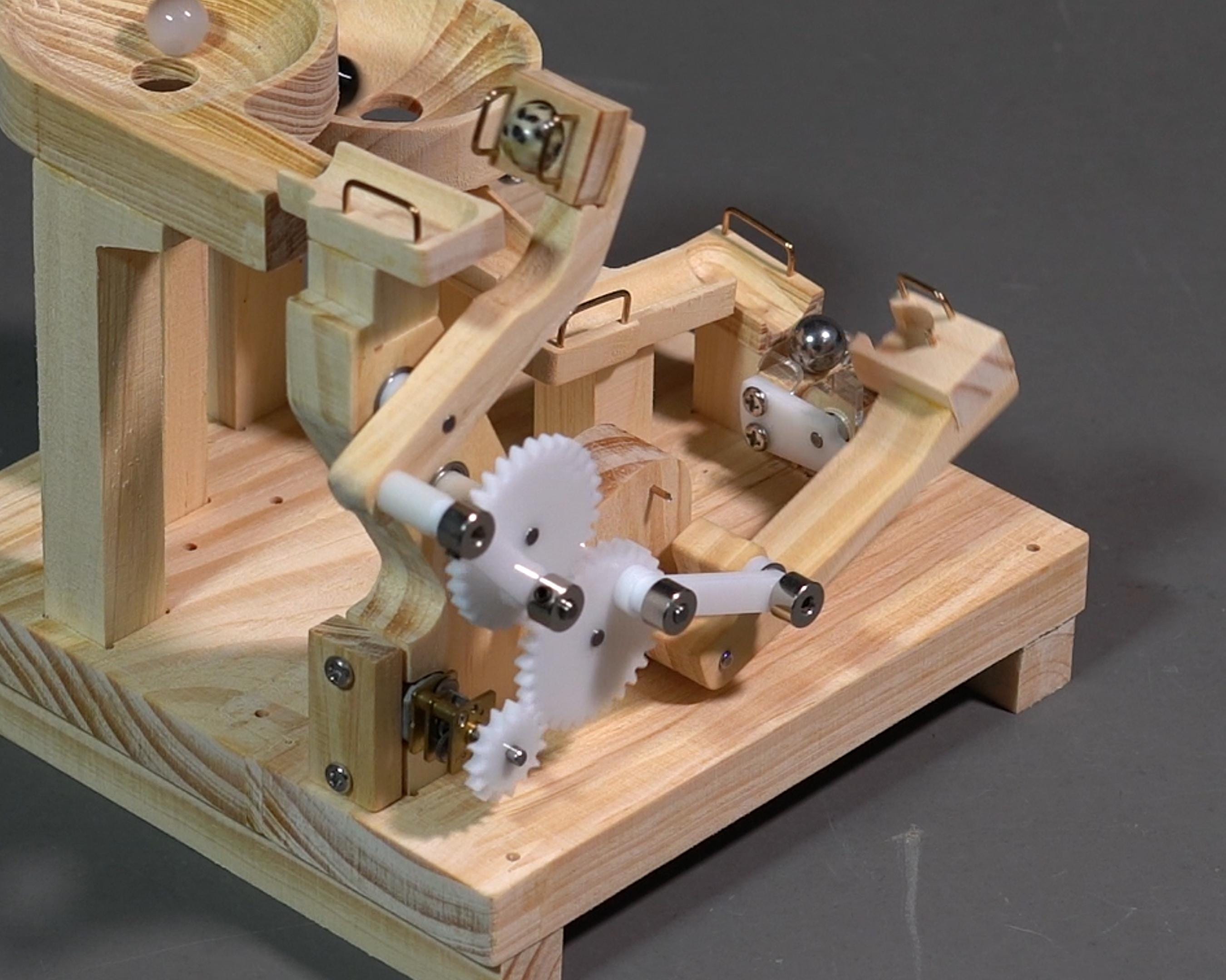 Catch and Release Kinetic Marble Machine - Special Wooden Kinetic ...