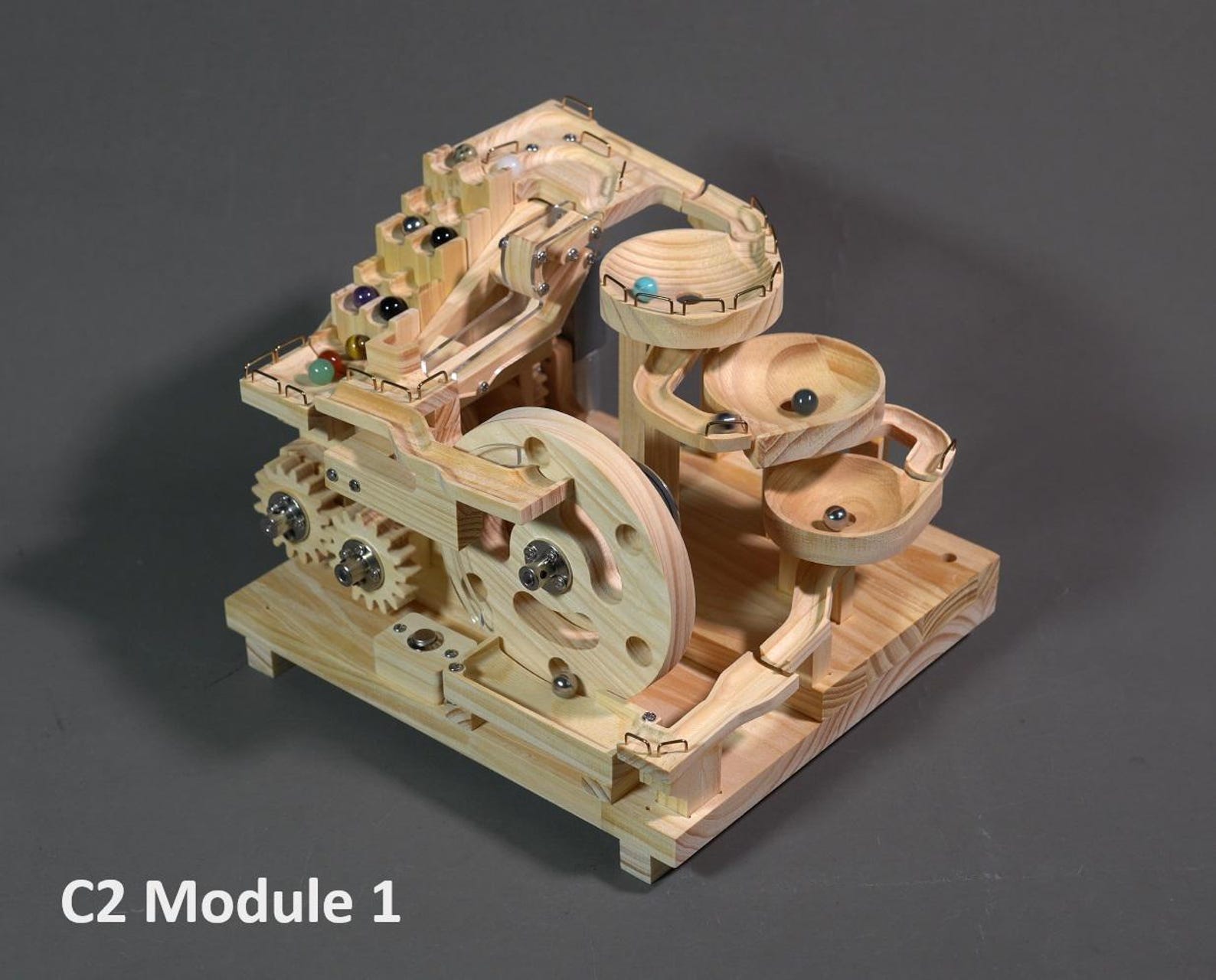 Wooden Marble Run - C2 Crankshaft Kinetic Art DIY Kit (PDF) - Etsy