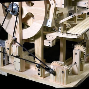 Wooden Marble Run Kit: 3D Mechanical Puzzle, DIY Decor - Etsy